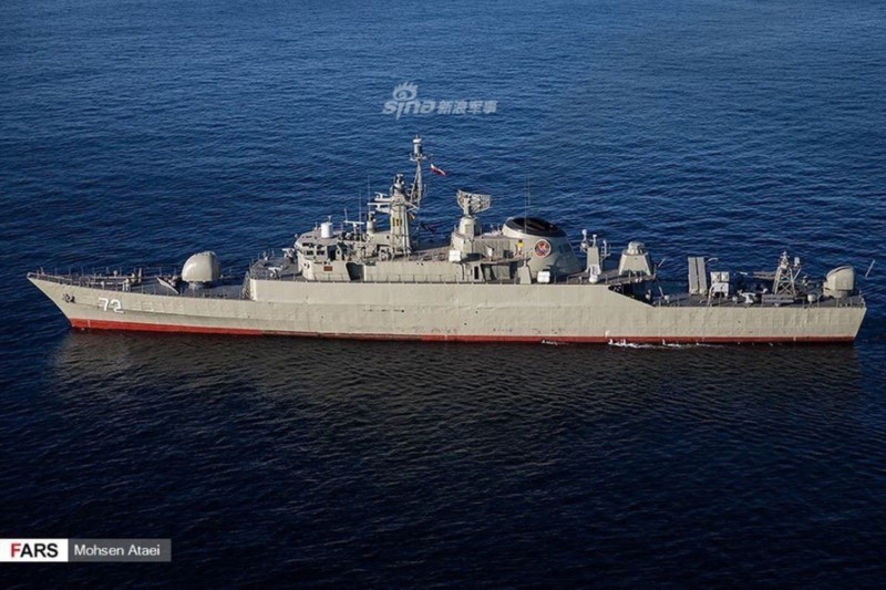 编队防空全靠我！中俄伊朗三国海上联演052D战力担当——上海热线军事频道